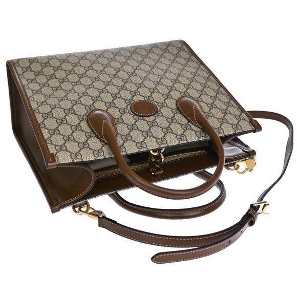 Gucci | Bags | Gucci Gg Pattern 2way Shoulder Hand Tote Bag Supreme ...